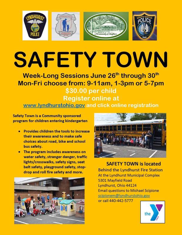 Safety Town The City Of Lyndhurst Safety Town The City Of Lyndhurst